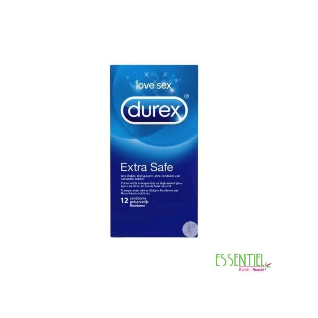 DUREX PRESERVATIF EXTRA SAFE BT 12 - Paraessentiel